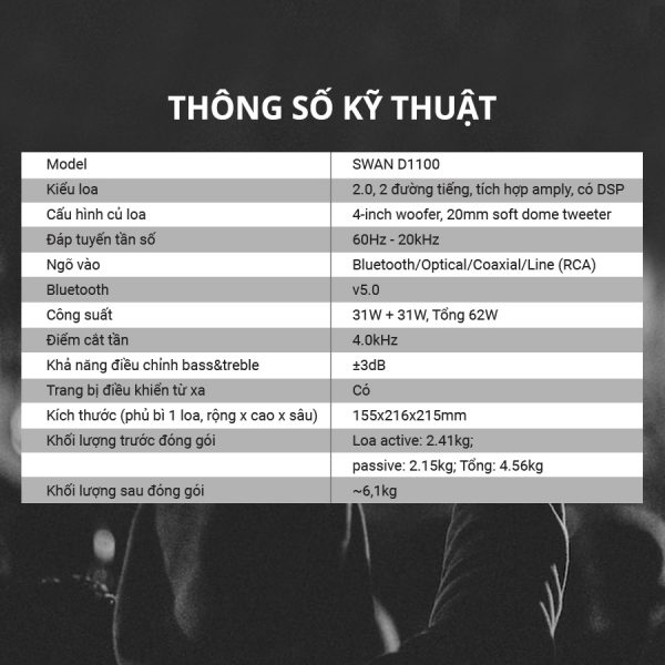 Loa HIVI SWAN D1100 - SWAN Việt Nam